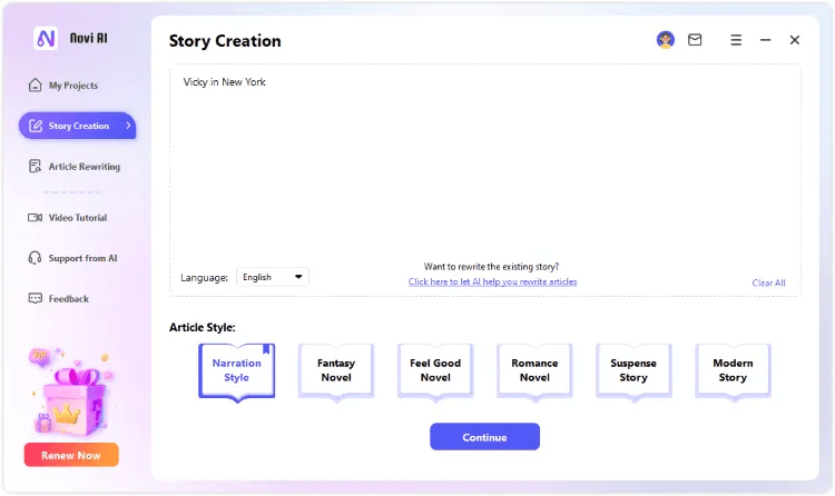 How to Create Stories with the Help of AI